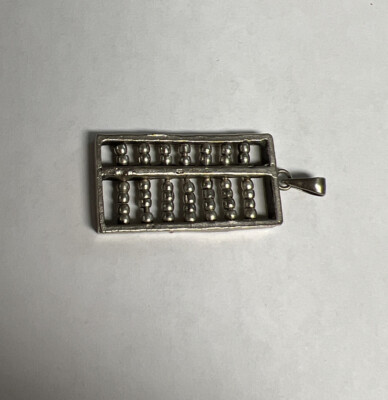VTG Sterling Silver - Abacus Counting Frame Bracelet Charm | eBay