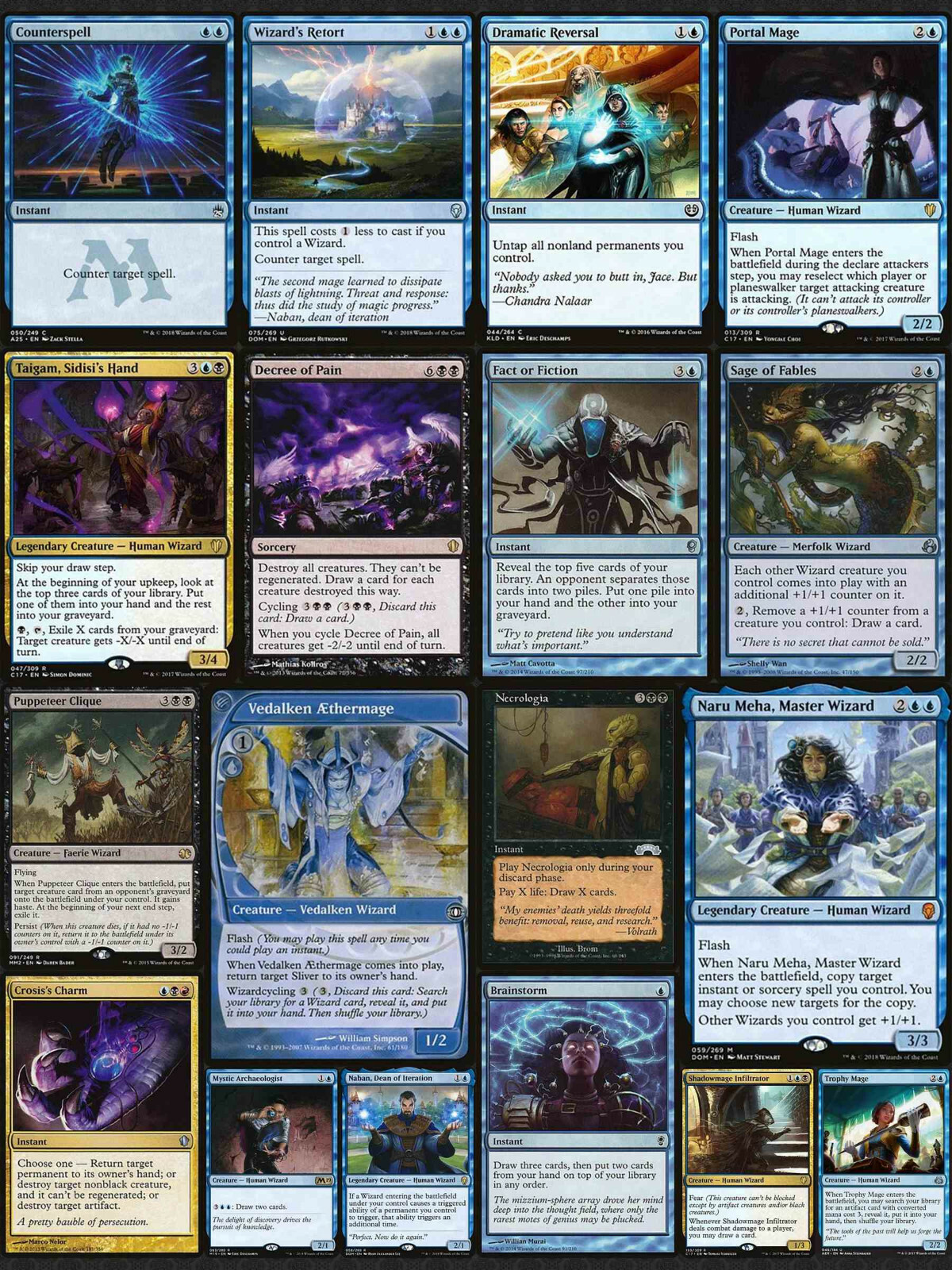 Inalla Archmage Ritualist Commander EDH WIZARDS Deck - MTG Ready-to ...