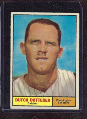 1961 Topps #332 Dutch Dotterer, Washington Senators, VG-EX! | eBay