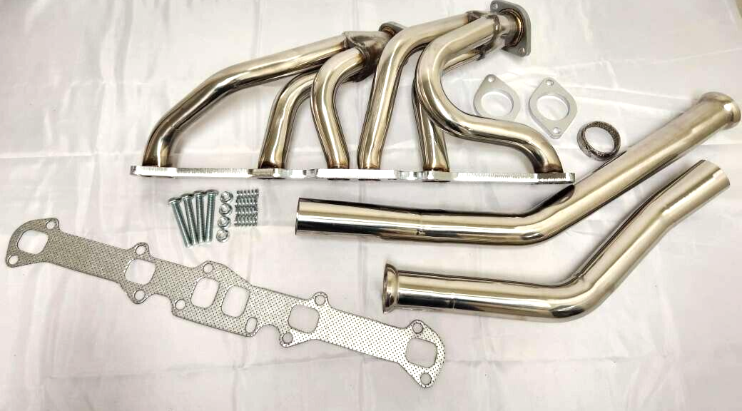L6 144 170 200 250 CID Stainless Steel Performance Exhaust Headers for ...