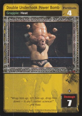 WWE: Double Underhook Power Bomb [Played] card type Grapple Raw Deal ...