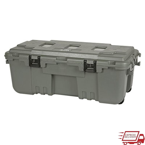 Storage Trunk 108 Quart Wheeled Lockable Durable Handle Stackable ...