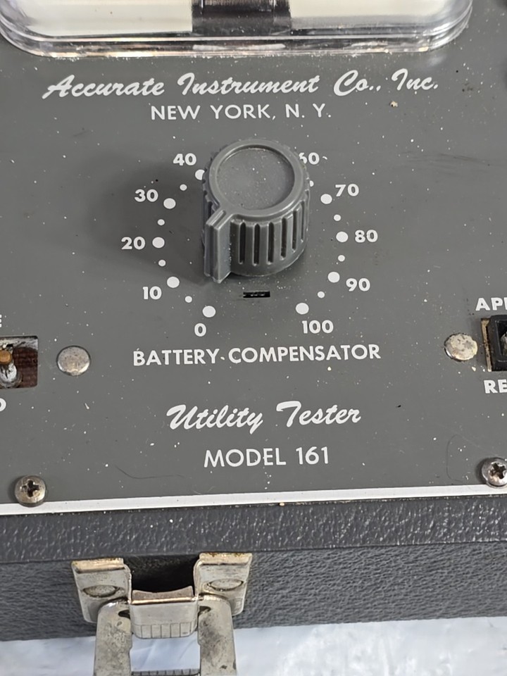1960 Accurate Instrument Co. Vtg Utility Tube Filament Tester Model 161 ...