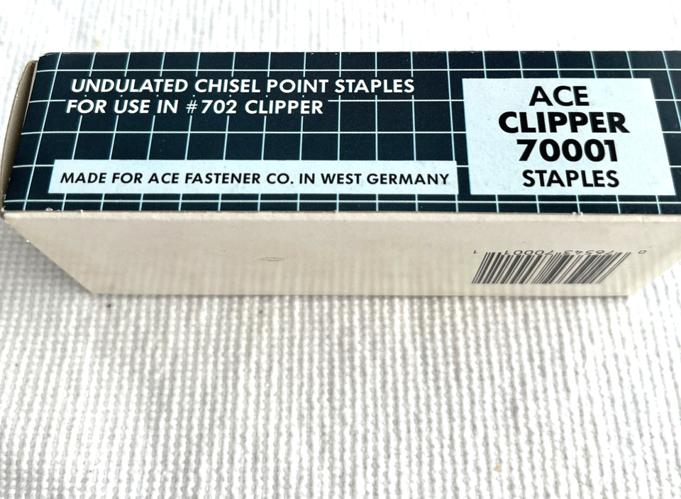 Ace No. 70001 Undulated Chisel Point Clipper Staples for 702 Clipper | eBay