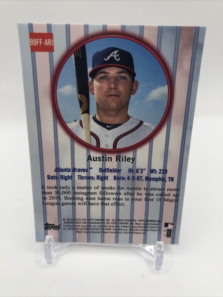 2019 Bowmans Best Austin Riley Rookie Card RC Refractor Franchise ...