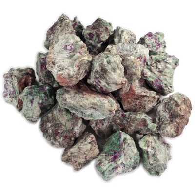 2 lbs Wholesale Ruby in Green Matrix Rough Stones - Tumbling Tumbler ...
