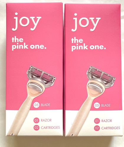 Joy The Pink One Razor with 2 refill Cartridges9Pack of two) | eBay