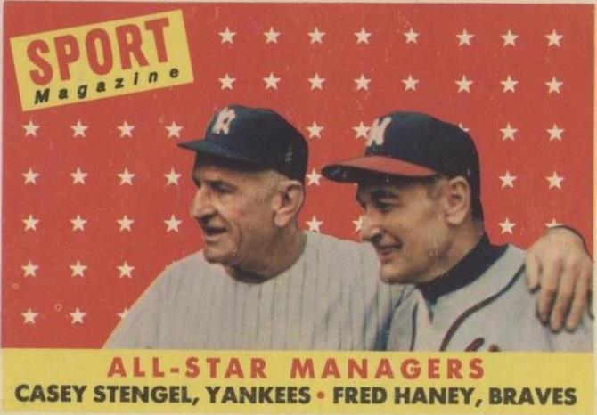 1958 Topps - Casey Stengel, Fred Haney #475 for sale online | eBay