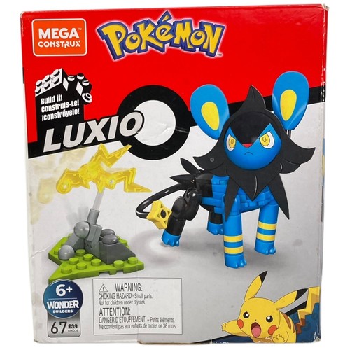 Mega Constux Pokemon Luxio Building Set Toy 67 Pcs 2020 Mattel Sealed ...