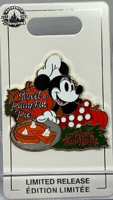 Disney 2021 Happy Thanksgiving Minnie Mouse Sweet As Pumpkin Pie LR Pin ...