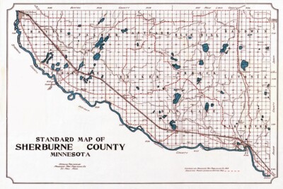 1913 Map of Sherburne County Minnesota | eBay