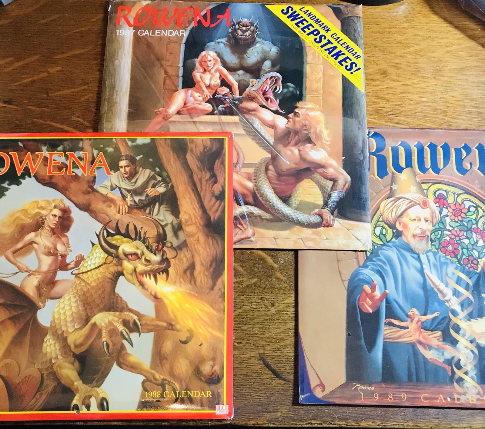 Vintage Rowena Calendar 1987 - 1989 Three 3 Calendar Lot Sealed | eBay