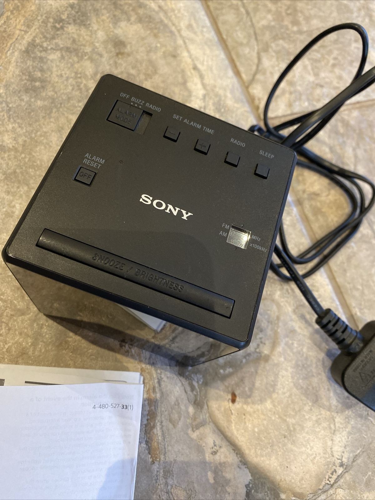 Sony Cube Clock Radio - Black 4905524962017 | eBay