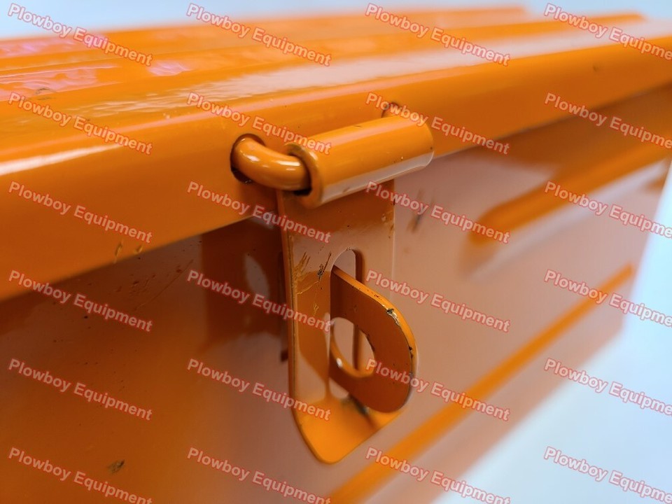 5A3OR STEEL ORANGE TRACTOR TOOL BOX for Allis Chalmers Kubota Kioti ...