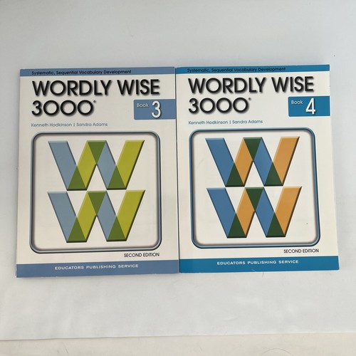 Wordly Wise 3000 Book 3 & 4 Second Editions Educators Publishing ...