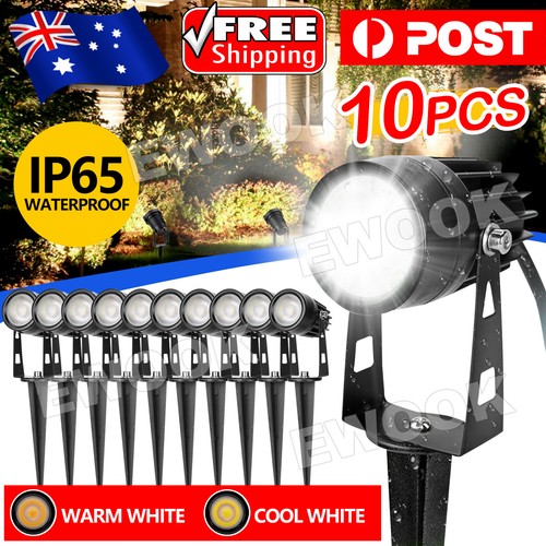 10X Garden Lights LED Spotlights Landscape Outdoor Waterproof 5W ...