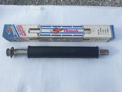 THRUSH Header Muffler NOS | Round Straight | 4 in | Steel | Aftermarket ...