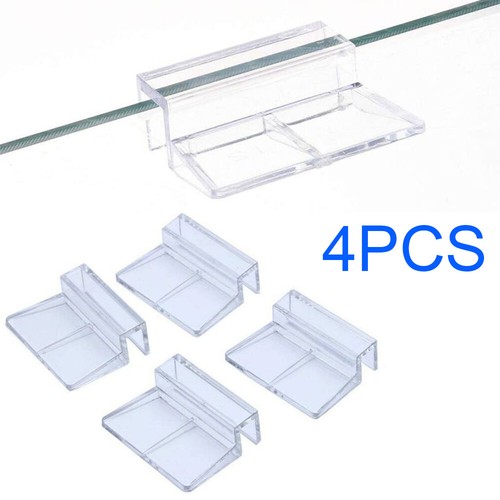 4pcs Plastic Aquarium Lid Holder Fish Tank Lid Cover Bracket Clip Clamp ...