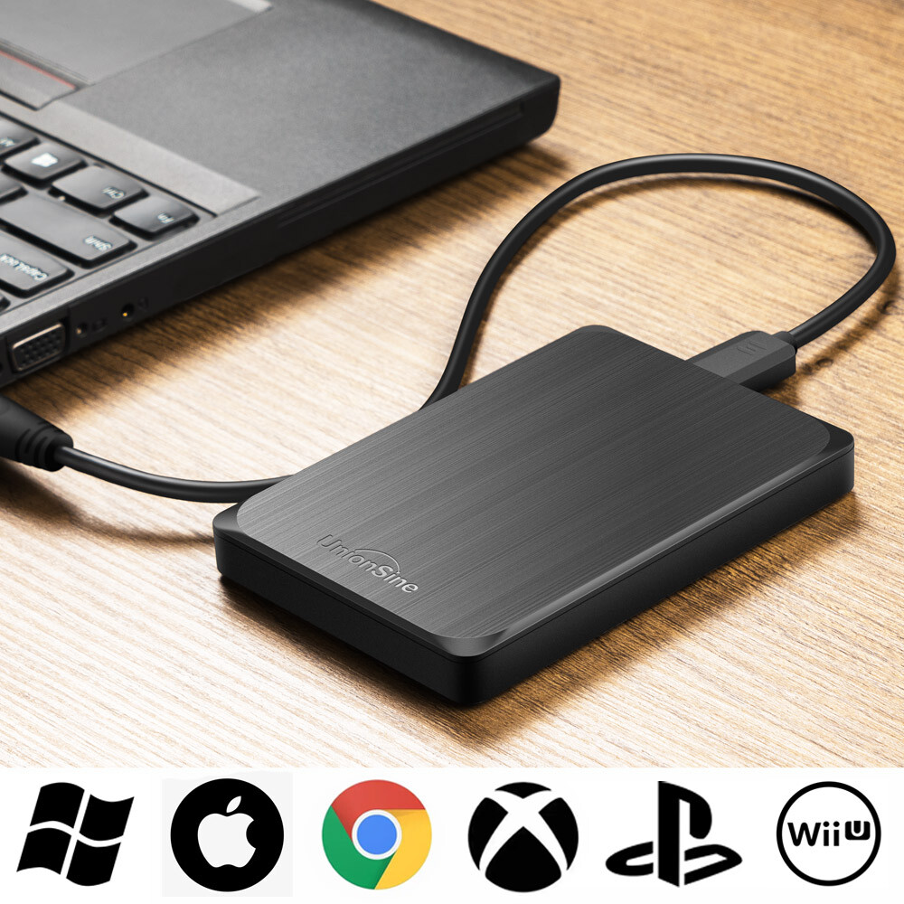 UnionSine External Hard Drive 500GB USB 3.0 MAC PC LAPTOP TV HDD 2.5 ...