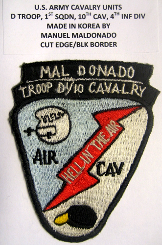 US Army Patch 4th Cavalry Division Units D Troops,1st SQ | eBay