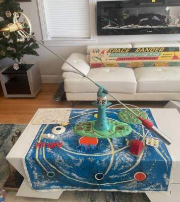 1962 MARX SPACE RANGER FLYING SPACE SHIP IN ORIGINAL BOX WORKING !! | eBay