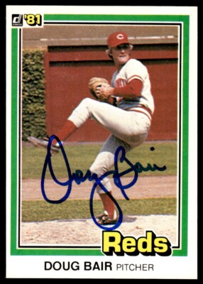 1981 Donruss Baseball Doug Bair Auto Cincinnati Reds #64 Signed | eBay