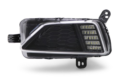 VW Polo Daytime Running Light Left 18- Black LED DRL Passenger N/S OEM ...