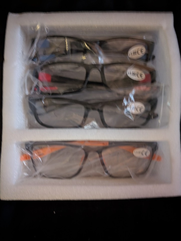 4 PCS Sports Reading Glasses Men Women - Comfortable, Stylish ...