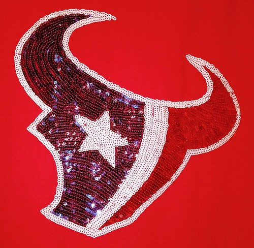 Texas Longhorns Women’s Sequined Shirt M Red/White/Blue Bling Short Sleeve T | eBay