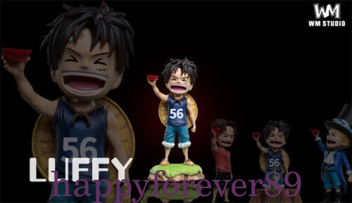 WM Studio One Piece Monkey D Luffy Resin Statue ACE Model Sabo Pre ...