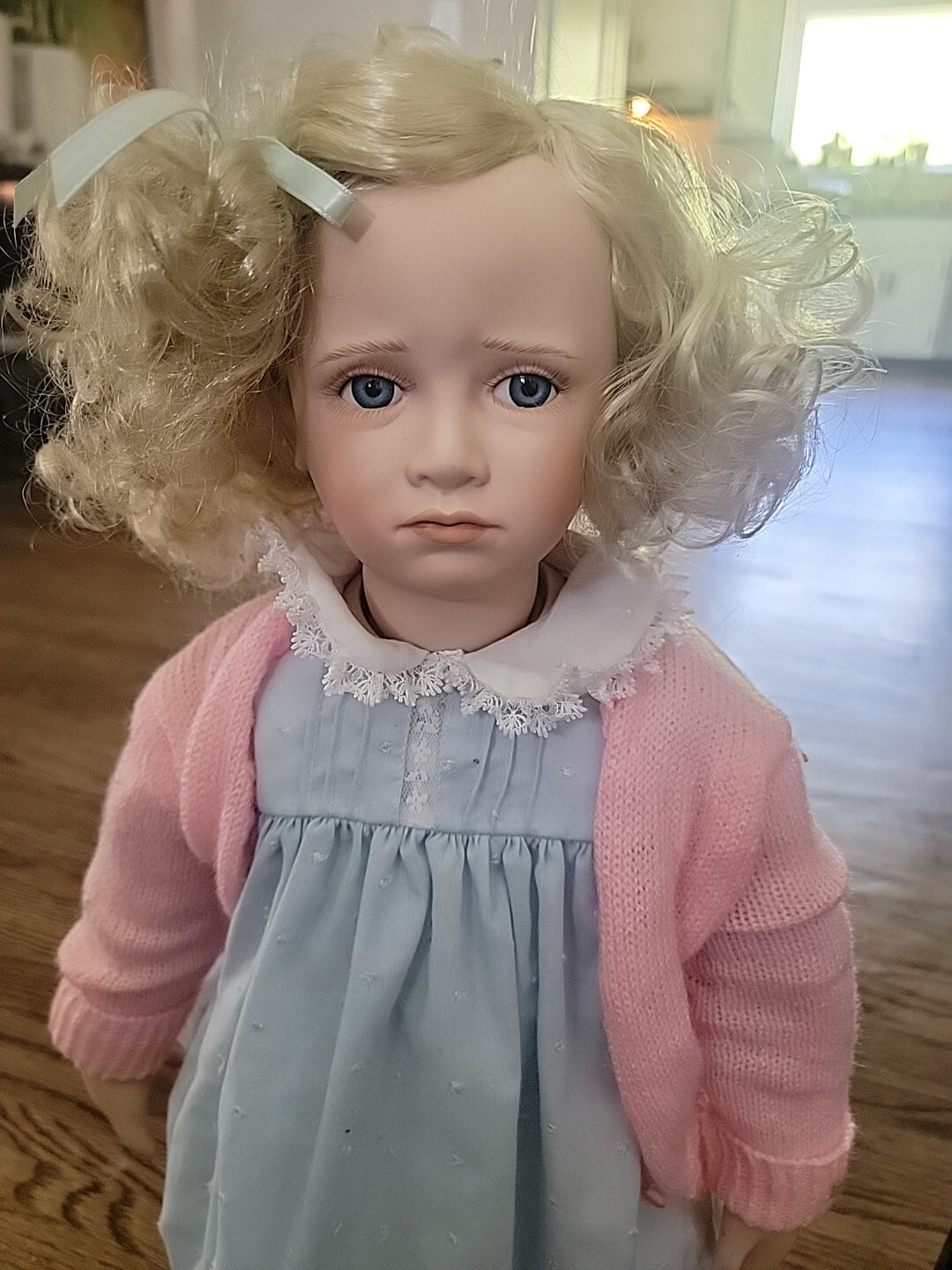 beautiful vintage Mary Van Osdell porcelain doll 0619/2000/w Stand | eBay