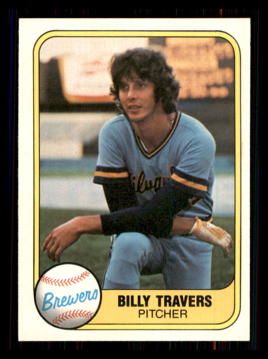 1981 BASEBALL 1981 Fleer Billy Travers Milwaukee Brewers #514 1 | eBay