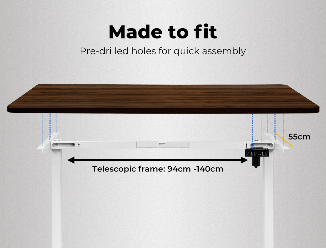 Levede Motorised Standing Desk Height Adjustable Electric Sit Stand ...