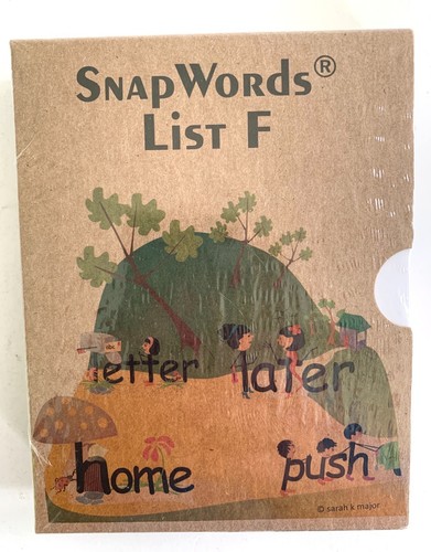 Sealed SNAPWORDS LIST F 59 Sight Word Cards 5.5" x 4.25" Sara K Major ...