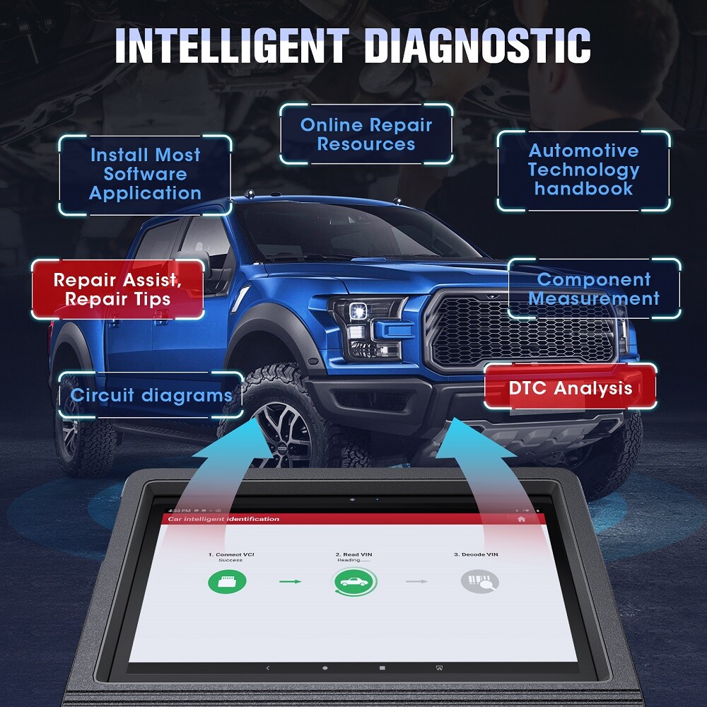 LAUNCH X431 V+> PRO3S+ Bidirectional Scan Tool Car Diagnostic Scanner ...