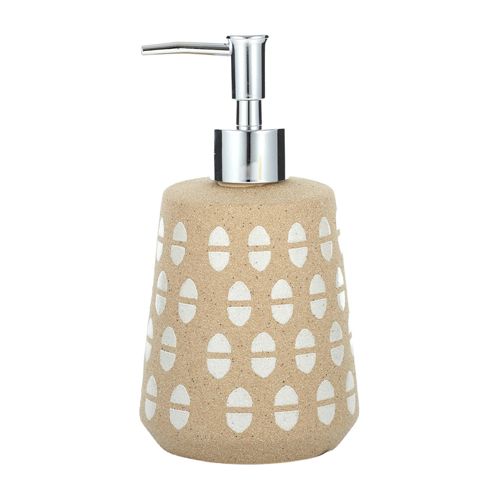 Casa Regalo Acorn Ceramic Decorative Soap Dispenser Natural Bathroom ...