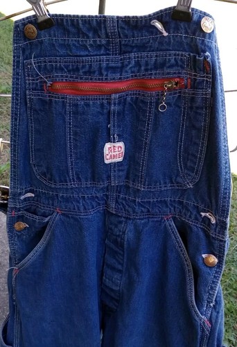 Vintage Men's Red Camel Overalls Low Back Work Wear Sanforized NO ...