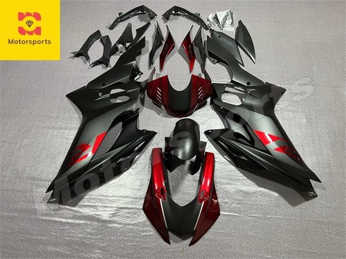 Matte Black Red Fairing Kit for Yamaha YZF R6 2017-2021 ABS Injection ...