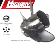 Mercury Marine OEM High Five Propeller 21 Pitch RH SS 5 Blade 48-815760 ...