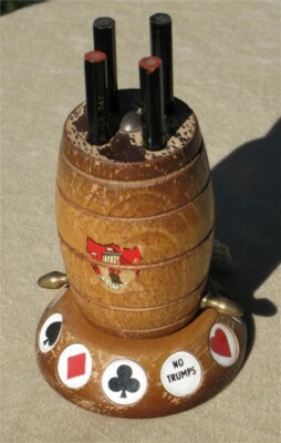 VINTAGE BRIDGE TRUMP MARKER WOOD BARREL EXCELLENT PIECE | eBay
