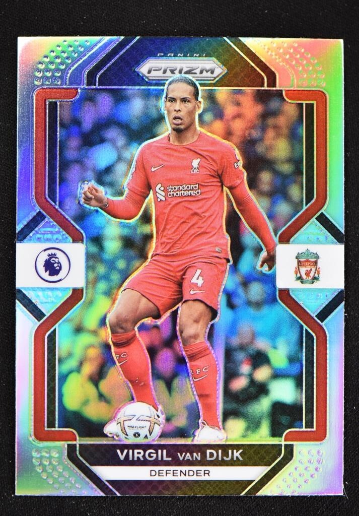 2022-23 Prizm Premier League EPL Silver #190 Virgil van Dijk ...