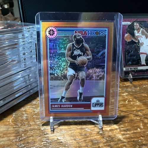 2023-24 Panini NBA Hoops Premium Stock James Harden Orange /299 #77 | eBay