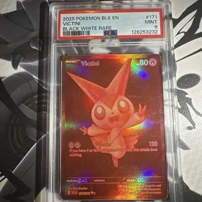 Pokémon TCG Black Bolt White Flare Red Victini BWR 171/086-ENGLISH Card ...
