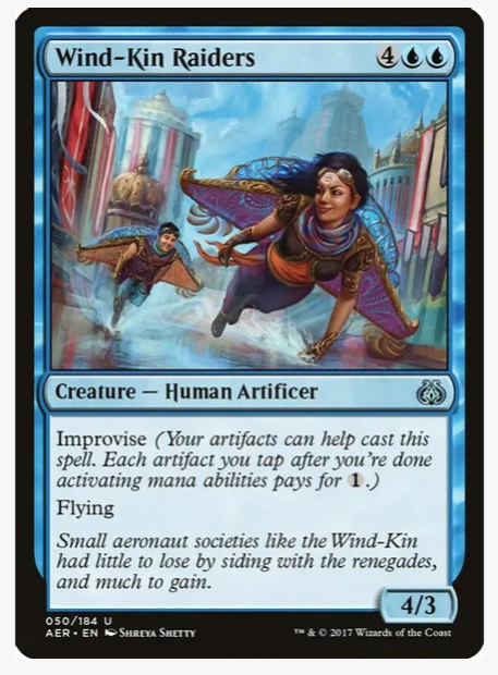 Wind-Kin Raiders - Aether Revolt (AER) Magic the Gathering Playset (x4 ...