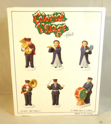 1989 Lefton Colonial Village Good Samaritan Society Band Set of 6 ...