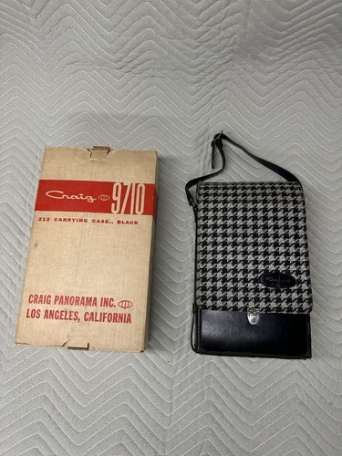 Vintage Craig 212 Reel to Reel Tape Recorder with 9719 Carrying Case in ...