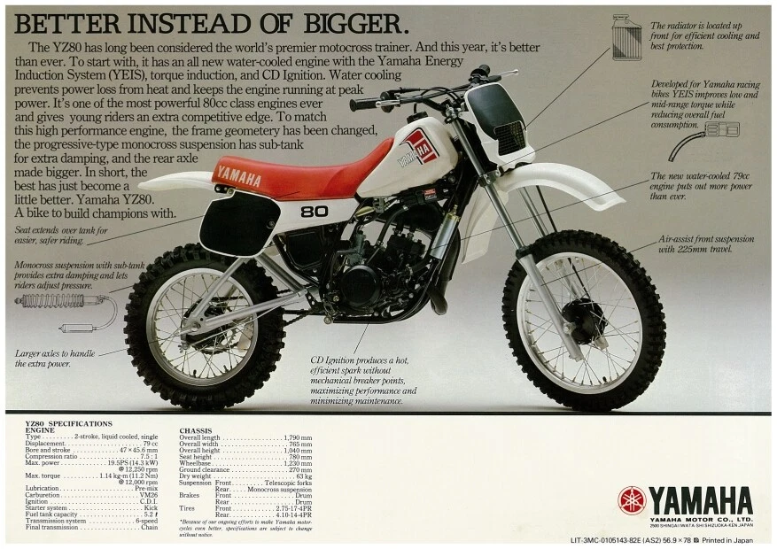 Yamaha Yz80 2 Stroke