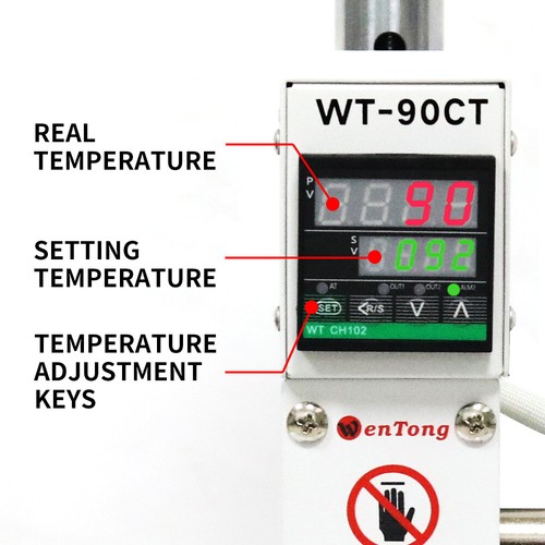 220V Upgraded Drawer T-slot Type Hot Foil Stamping Machine Leather PVC ...