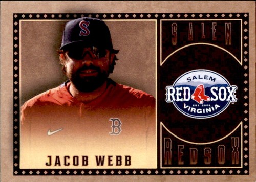 2022 Salem Red Sox Choice #34 Jacob Webb - GOOD Fairborn Ohio OH ...