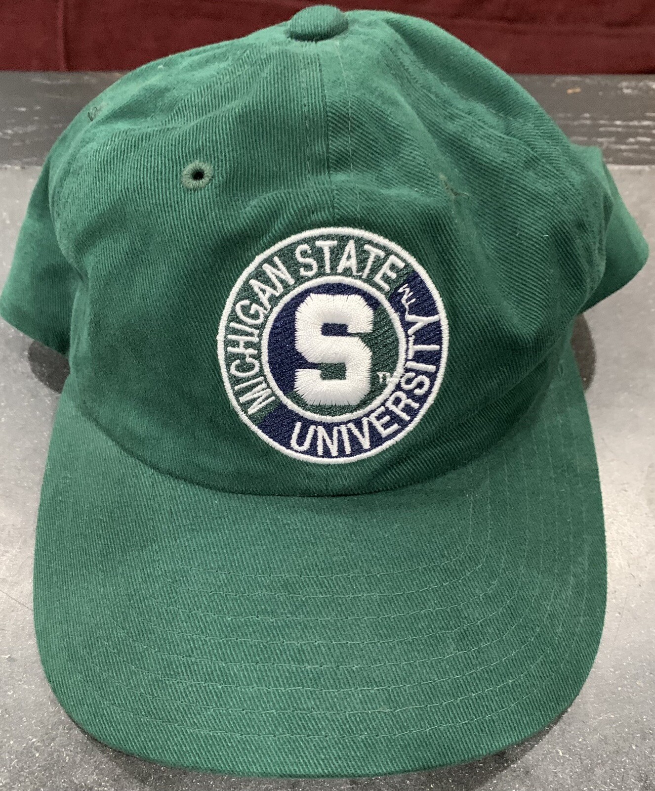VINTAGE MSU Hat Sparty Logo Adjustable Cap Michigan S… - Gem
